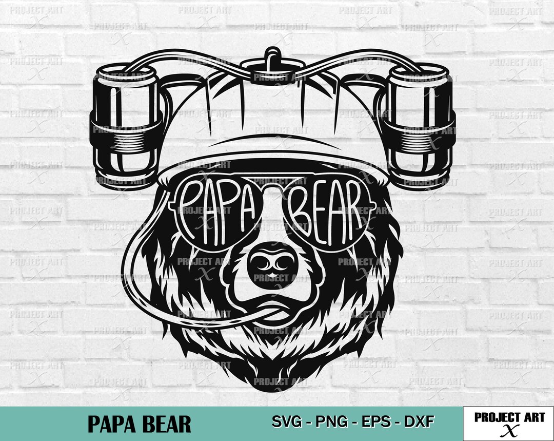 Papa Bear SVG, Papa Bear With Beer SVG, Daddy SVG, Papa Bear Shirt Svg ...