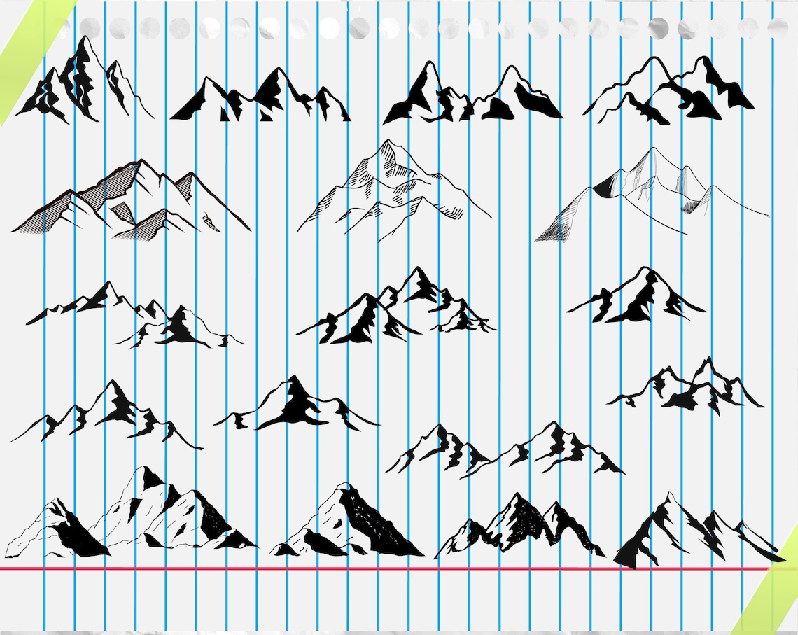 Berge SVG Wald Svg Cricut Bäume svg Berg svg Clipart - Etsy.de