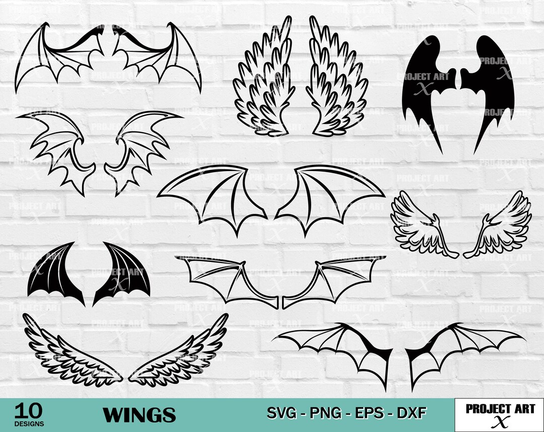 Fledermaus Flügel svg, Engel Perücken svg, Fledermausjungen svg, Flügel ...