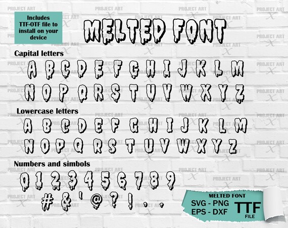Blood Font TTF Melted Font TTF Horror Font SVG Terror Font - Etsy Canada