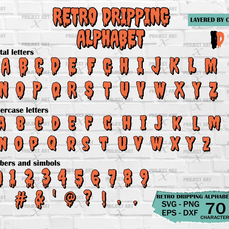 Dripping Letters - Etsy