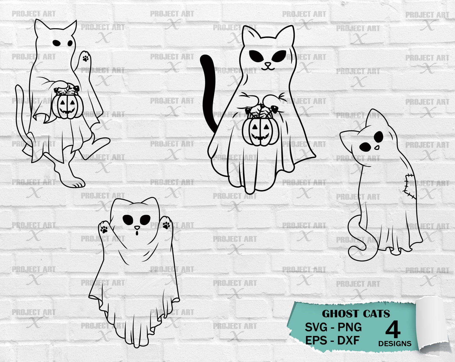 Ghost Cat SVG Cat SVG Ghost SVG Ghost Silhouette Ghost Cat - Etsy