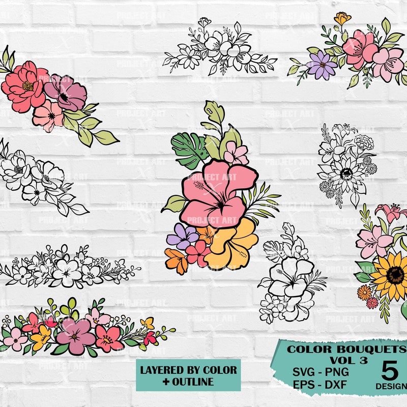 Flower Svg - Etsy
