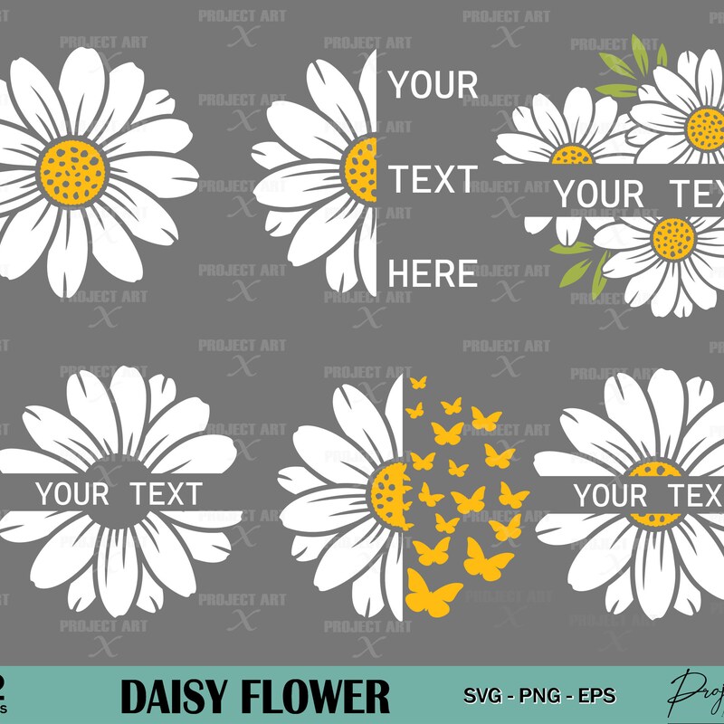 White Daisy Svg - Etsy