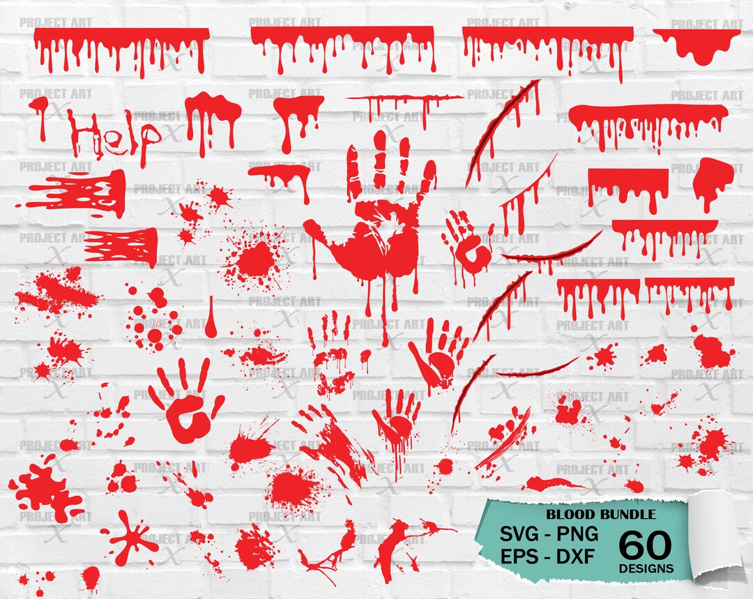 Dripping Borders SVG, Blood Dripping Svg, Dripping Silhouette File ...