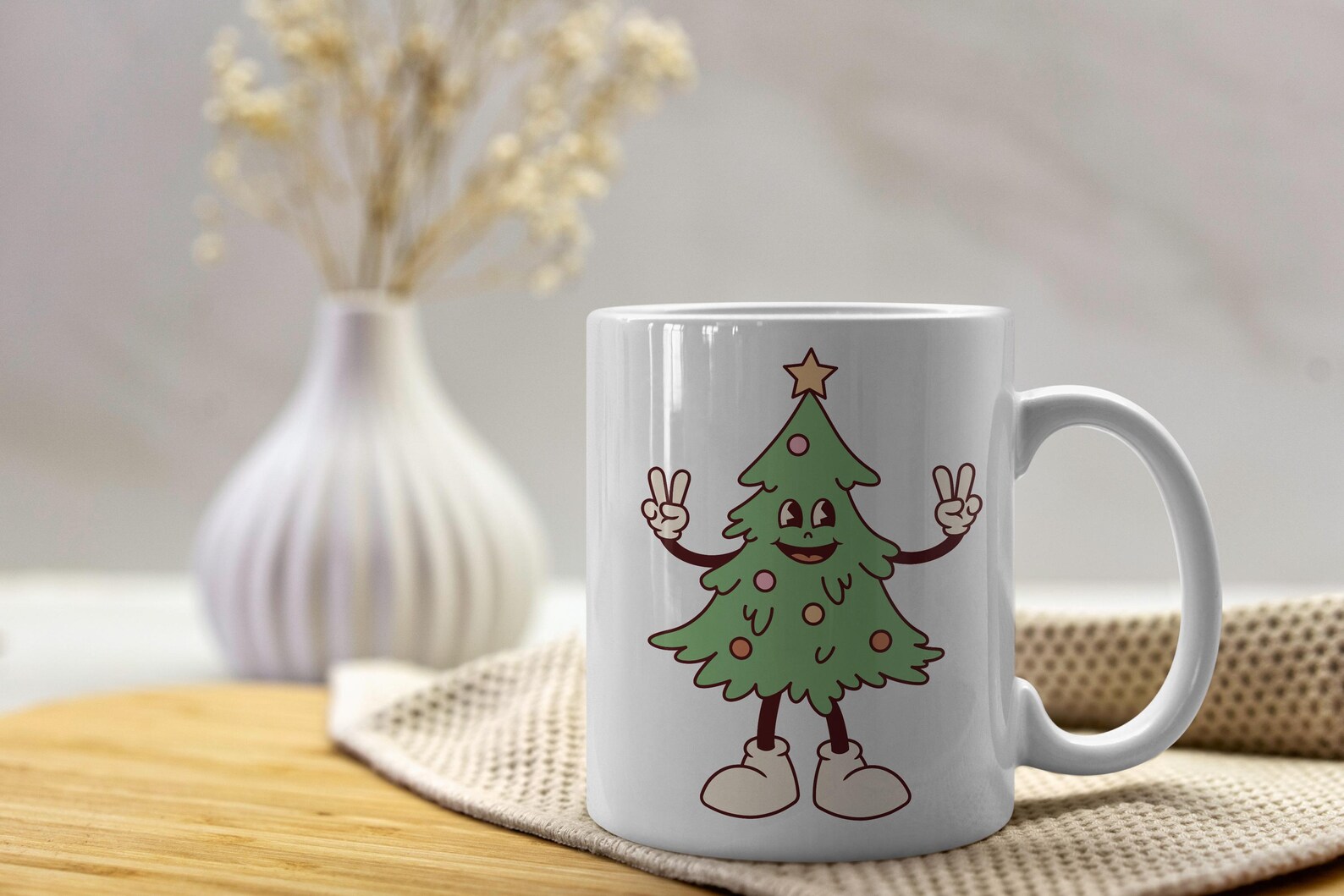 RETRO Christmas Tree Svg, Retro Christmas Character SVG, Cute Christmas ...