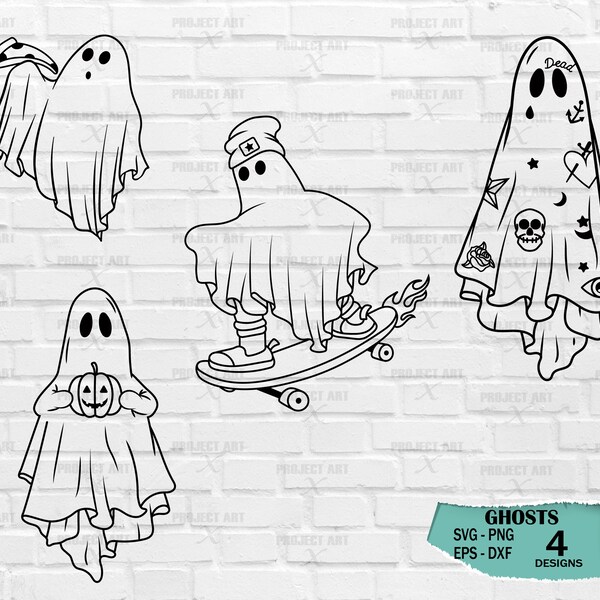 Funny Ghost Svg - Etsy