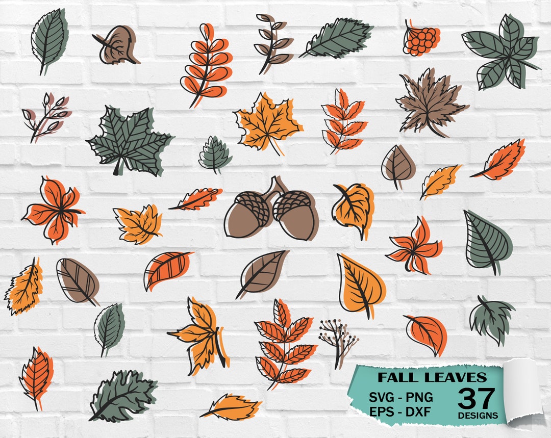 Leaves Svg Bundlefall Leaves Svg Bundle Layered Leaf Svg - Etsy