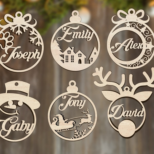 Christmas Ornaments Svg - Etsy