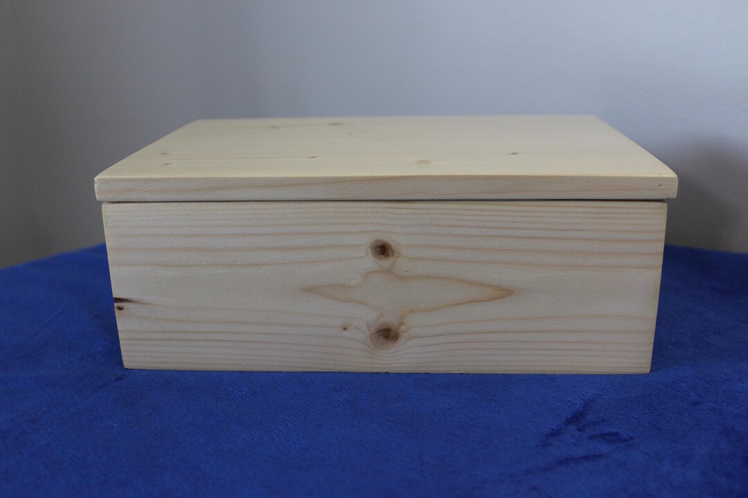 Handmade Wood Box. Beautifully Handcrafted Pine Wooden Box. Perfect as ...