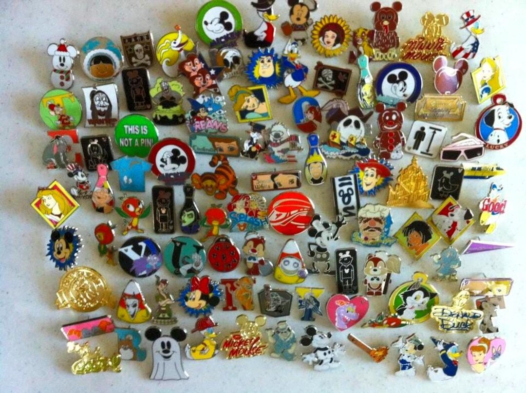50 Disney Trading Pins | Unique Mix | No Duplicates | Fast Delivery ...