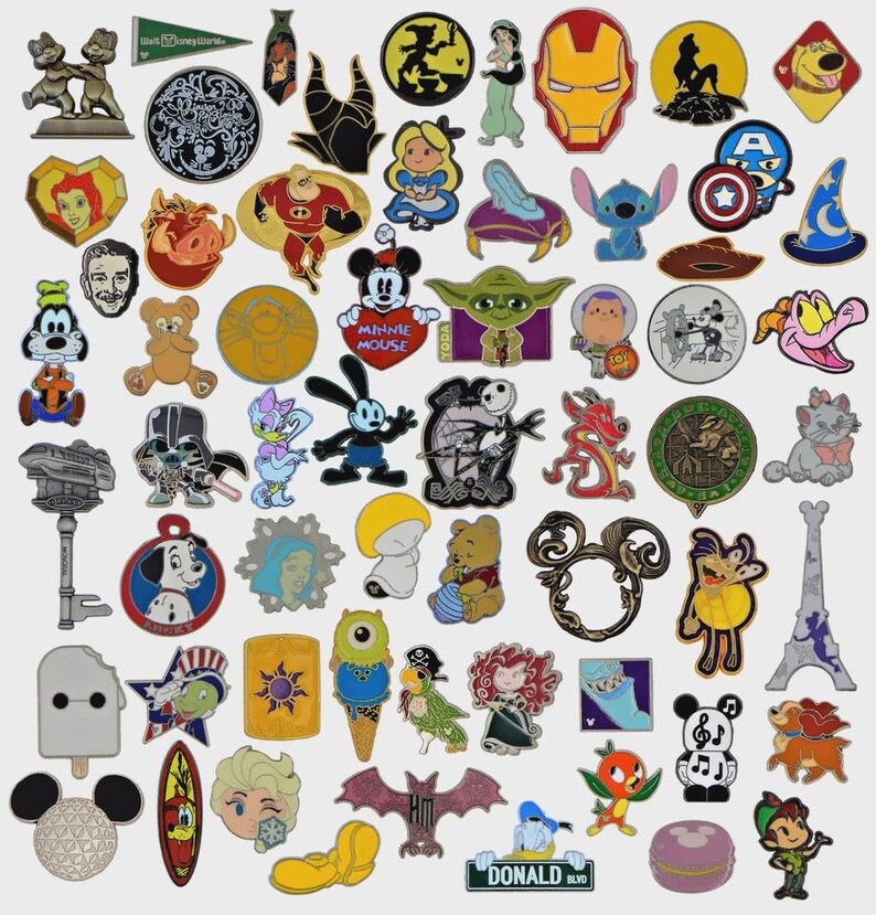 Disney Trading Pins Lot 5 25 50 100 200 No Duplicates Authentic Disney ...