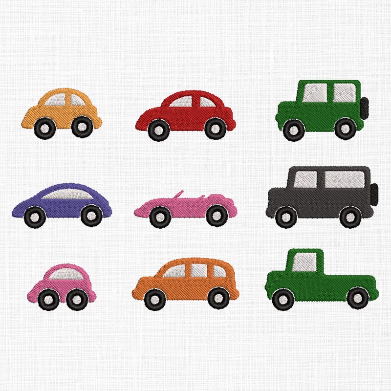 Cars Embroidery - Etsy