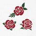 Mini Rose Embroidery Design, Rose Embroidery Design, Flowers Embroidery ...