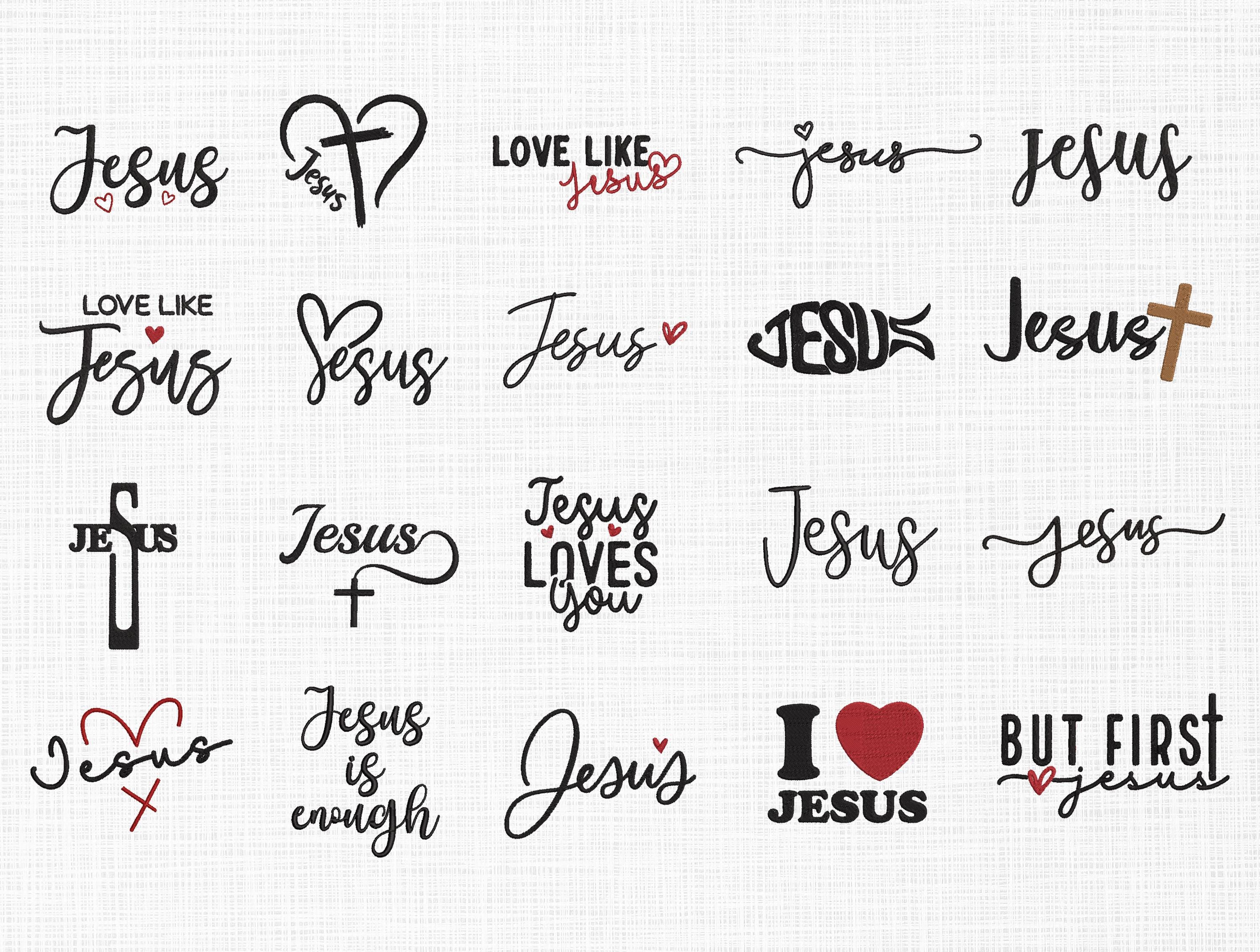 Jesus Bundle Embroidery Design, Jesus Embroidery Design, Christian ...
