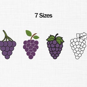 Grapes Embroidery Design, Grapes Bundle Embroidery Design, Grapes ...