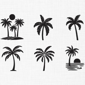 Palm Tree Embroidery Design, Tree Bundle Embroidery Design, Tree ...