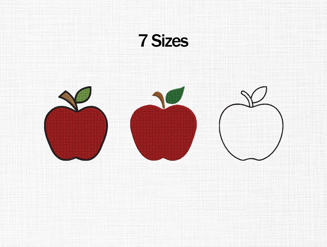 Apple Embroidery Design, Apples Bundle Embroidery Design, Apple ...