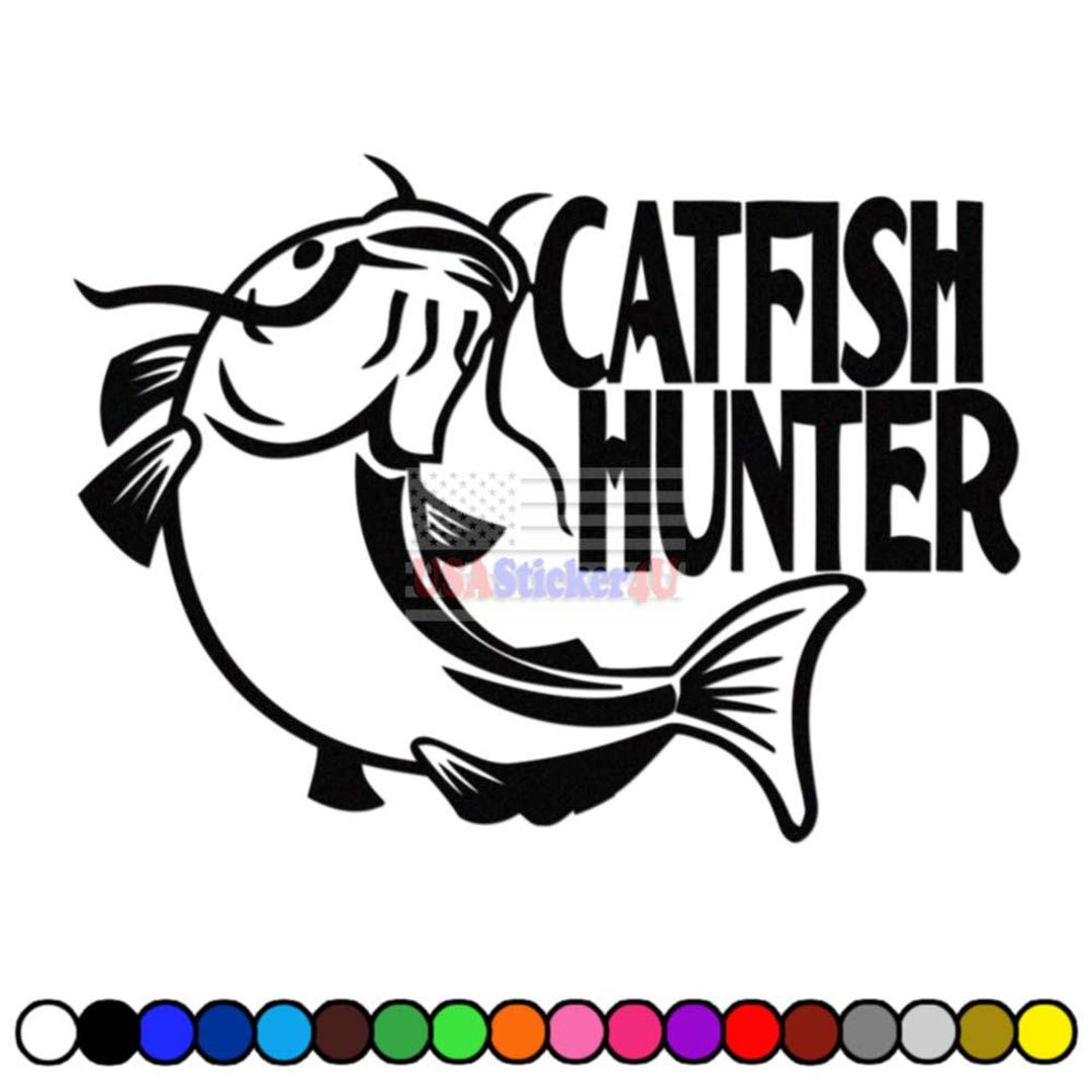 Sportsman Catfish Hunter Vinyl Stickrer Decal for Car Truck Motorcycle ...
