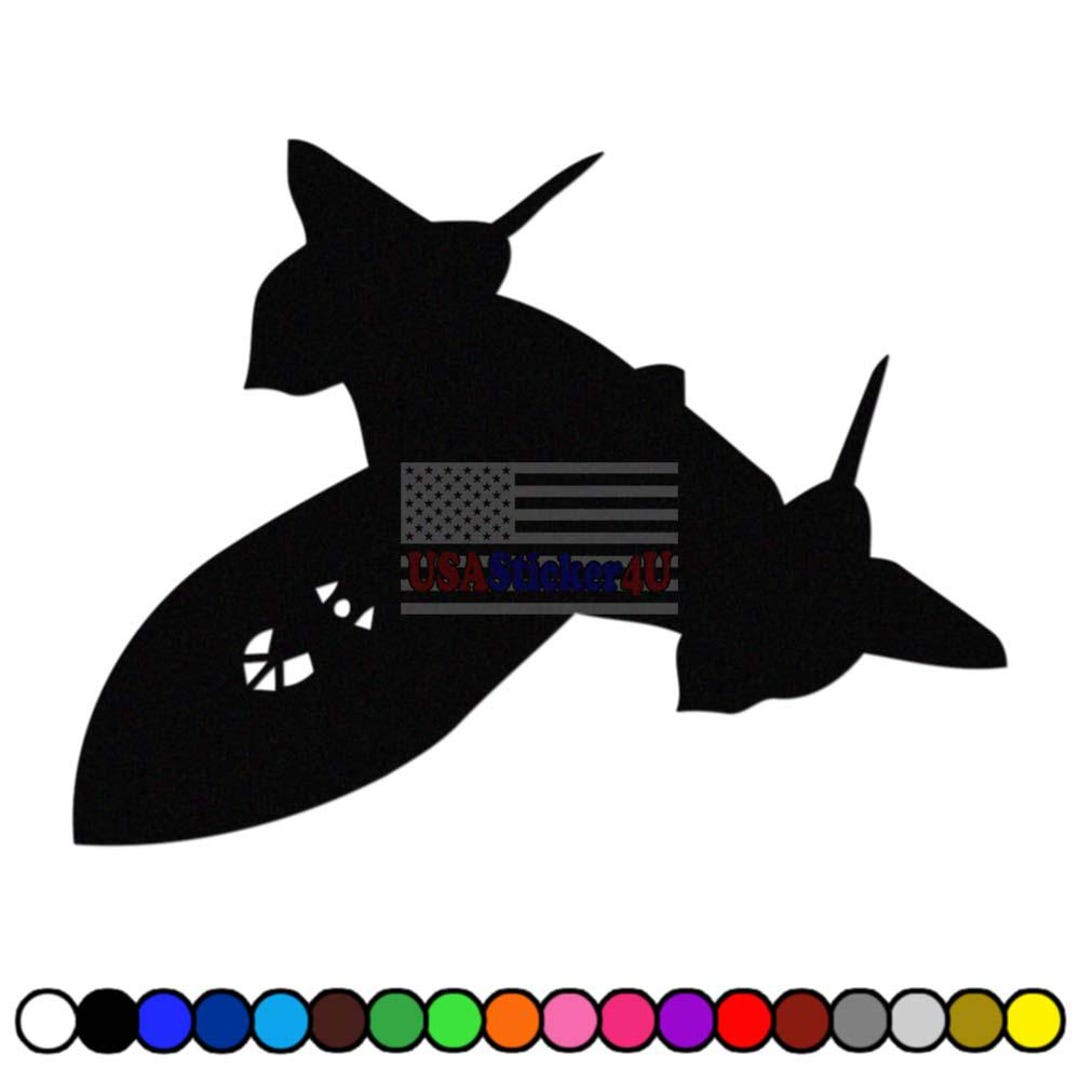 Military Sr-71 Blackbird Skunk Works Type 2 Vinyl Sticker Decal for Car ...
