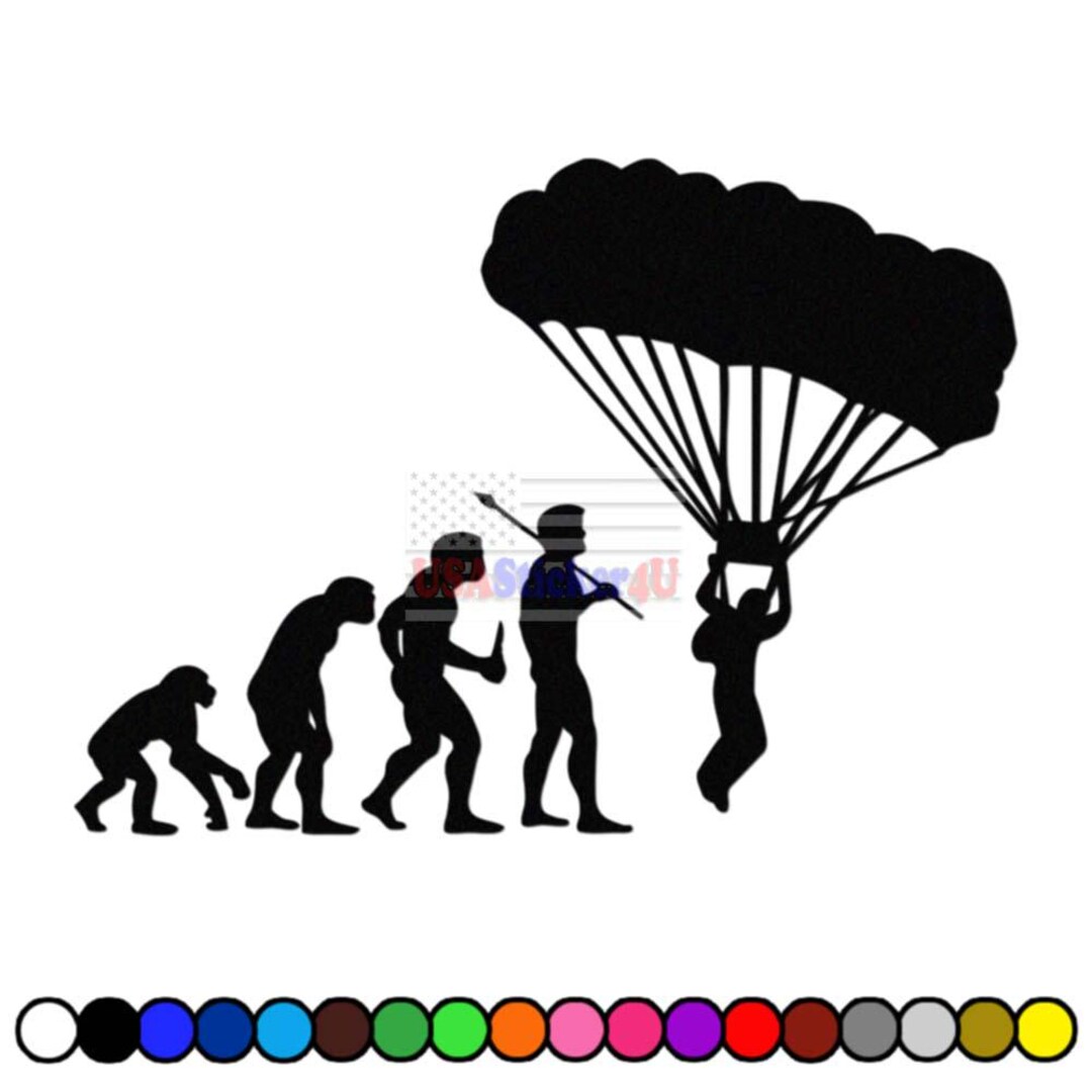 Evolution Skydiving Vinyl Sticker Decal for Car Truck Motorcycle ...