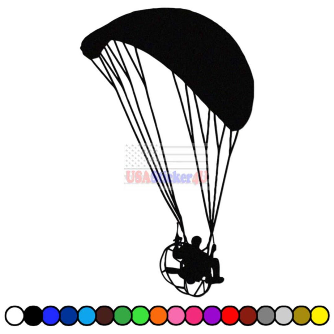 Sports Powered Paragliding Vinyl Sticker Decal for Car Truck Motorcycle ...