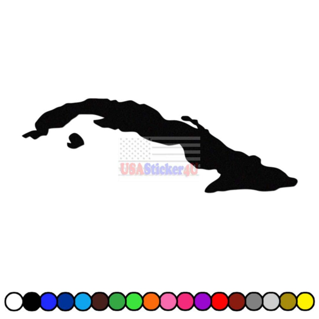 Location Cuba Island Cuban Vinyl Sticker Decal for Car Truck Motorcycle ...
