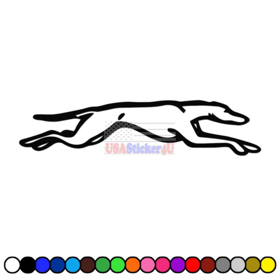 Animals Dog Greyhound Vinyl Sticker Decal for Car Truck Motorcycle ...
