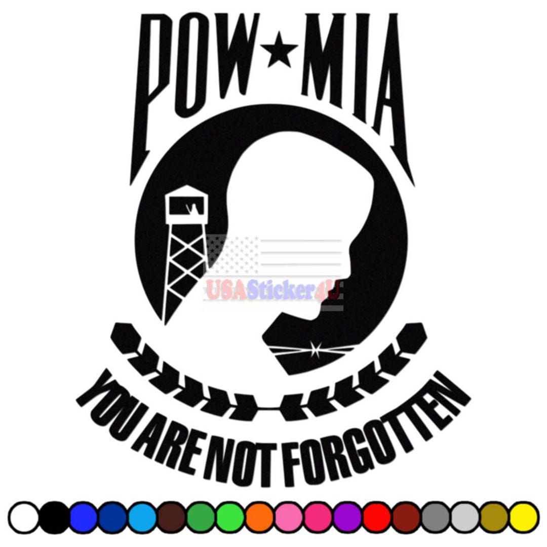 Military Mia Pow Vinyl Sticker Decal for Car Truck Motorcycle Vehicle ...