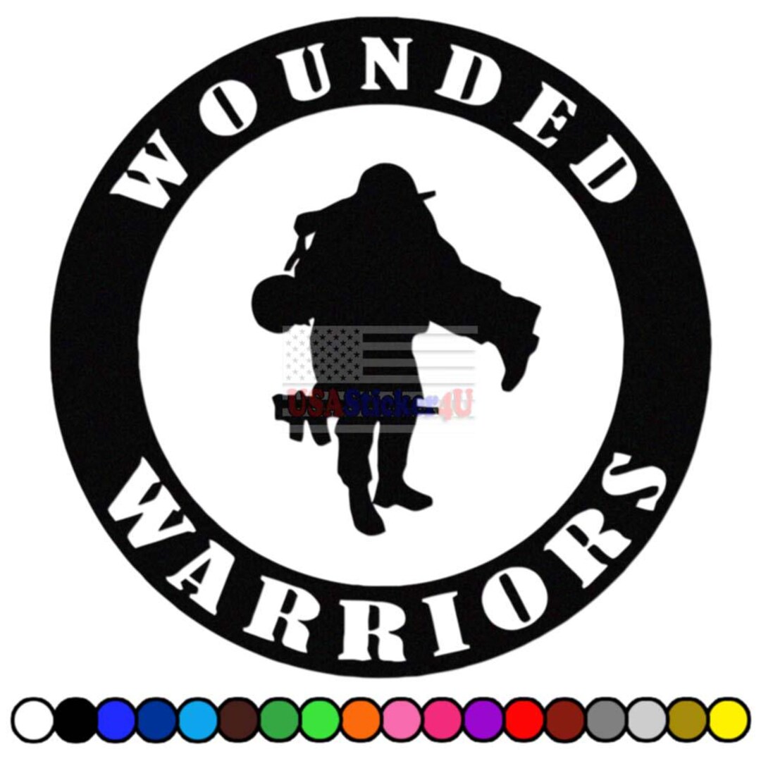 Military Wounded Warriors Vinyl Sticker Decal for Car Truck Motorcycle ...