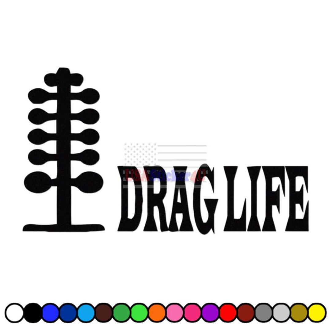 Auto Drag Life Vinyl Sticker Decal for Car Truck Motorcycle Vehicle ...