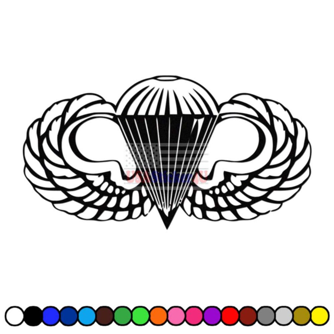 Military Airborne Partrooper Vinyl Sticker Decal for Car Truck ...