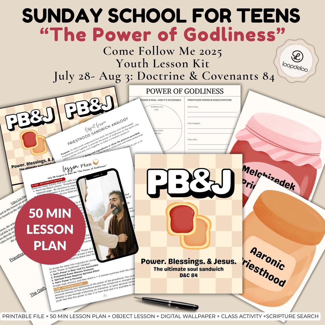 LDS Youth Sunday School Lesson: Priesthood Power, PB&J Object Lesson ...