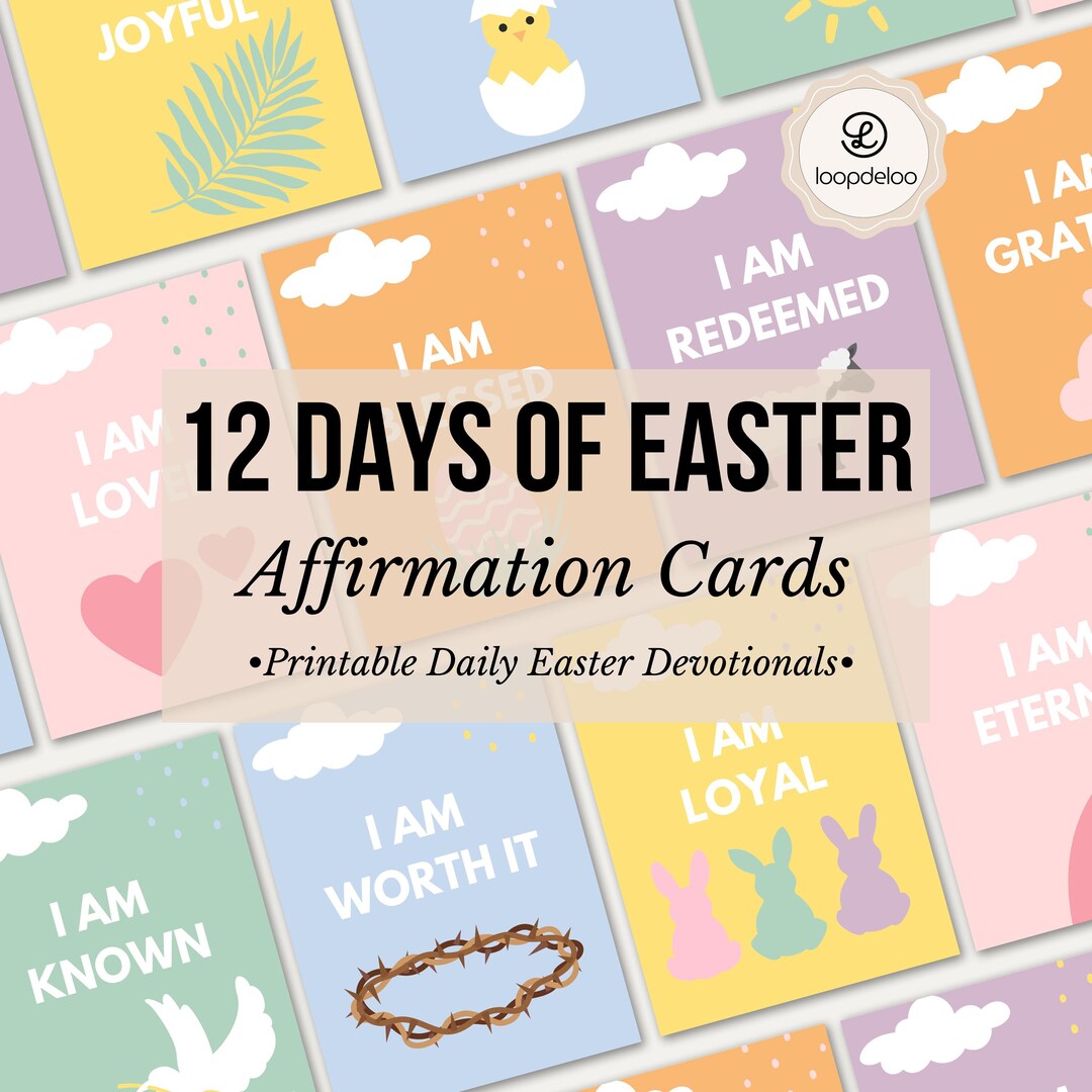 LDS Easter Week Printable, Holy Week Easter Study Cards, Easter ...