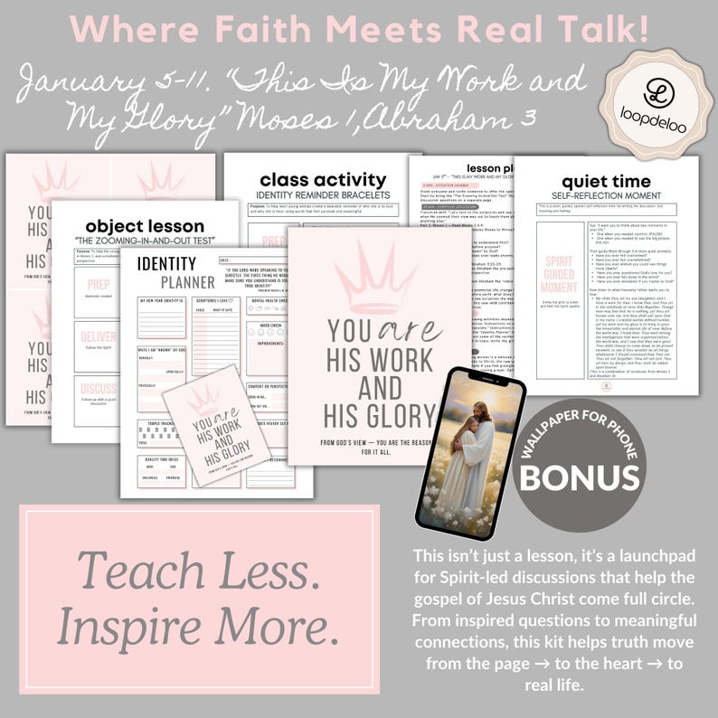 Jan 11, LDS Young Women Lesson Kit, Come Follow Me 2026, “this is My ...