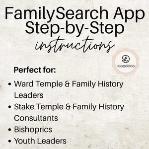 Family History Guide: Ordinances Ready Steps - LDS Temple Prep (PDF ...