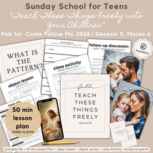 Feb 1, LDS Youth Sunday School Lesson Kit, Come Follow Me 2026, “teach ...