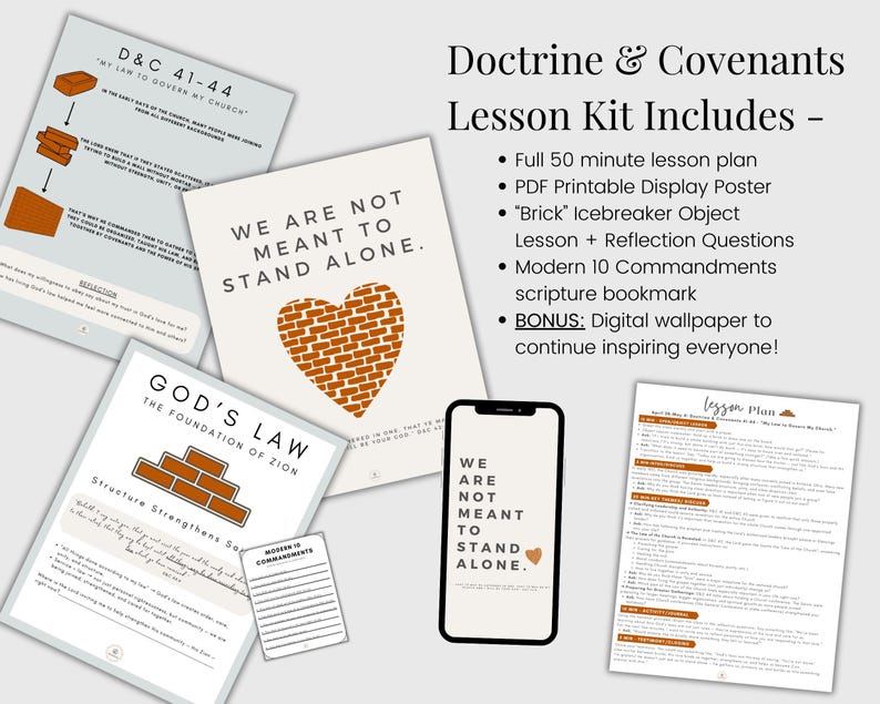 LDS Youth Lesson, LDS Lesson Plan, April 28-may 4, Come Follow Me D+C ...