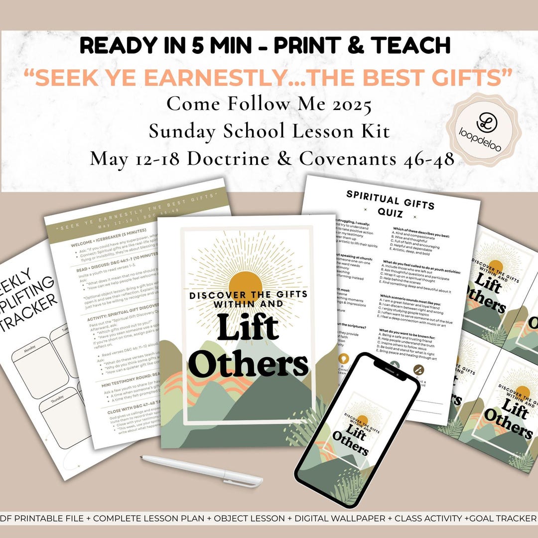 LDS Youth Sunday School Lesson Kit: Spiritual Gifts (digital Printable ...