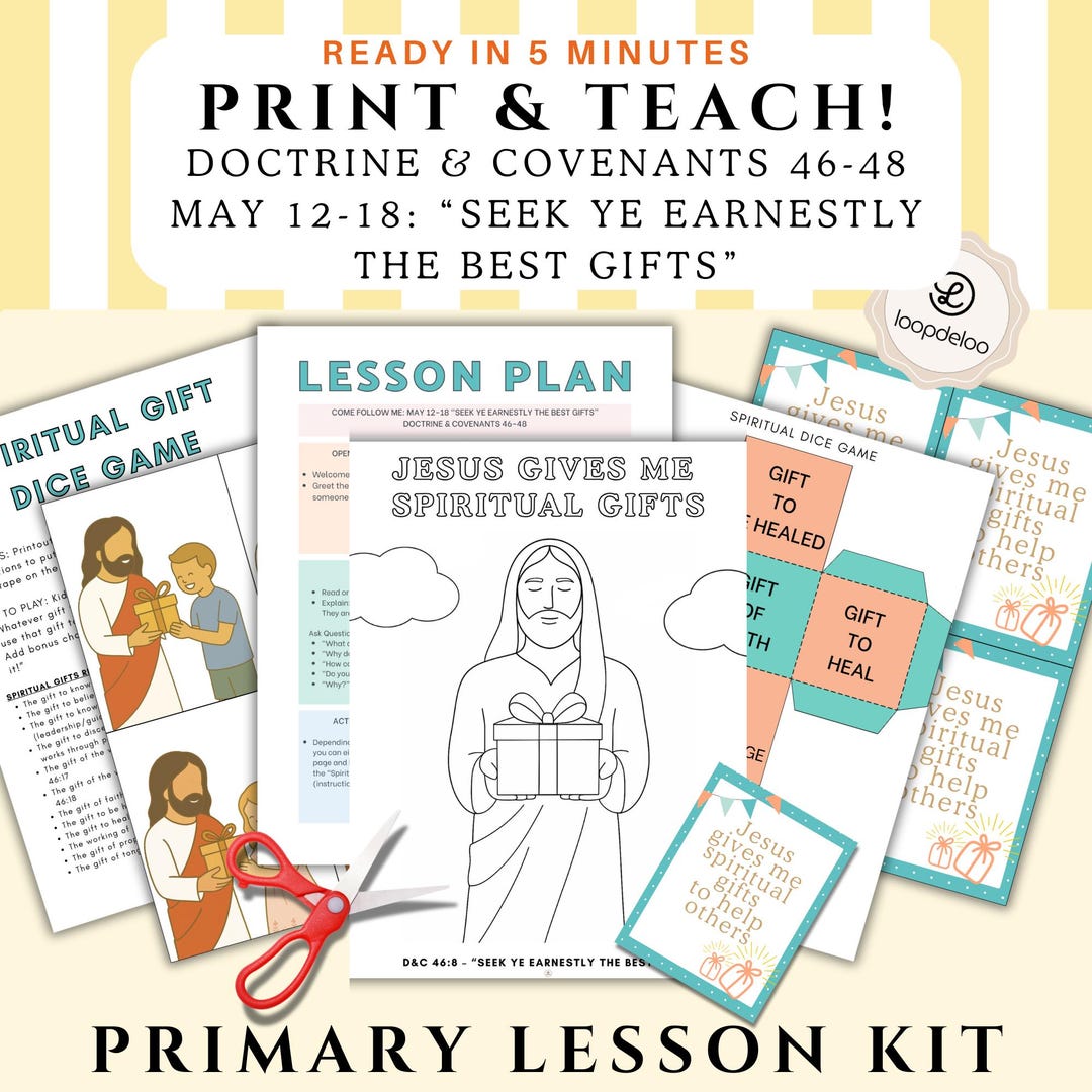 LDS Primary Lesson May 12-18, Come Follow Me Primary, Doctrine ...