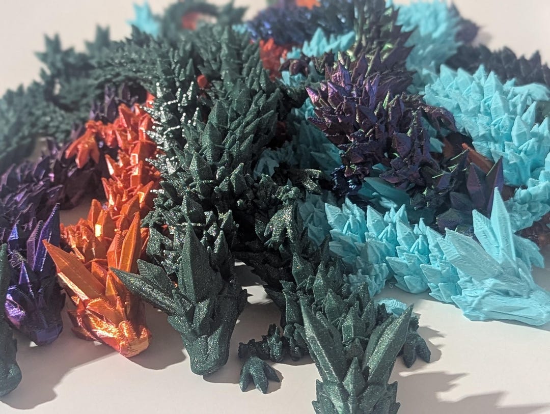Articulating Crystal Dragons (14 Inches Long) - Etsy