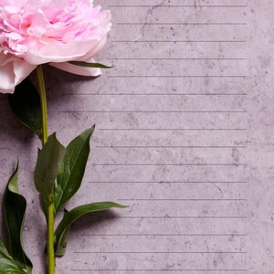 60 Vintage Floral Letter Papers | A4 Digital Writing Paper Set ...