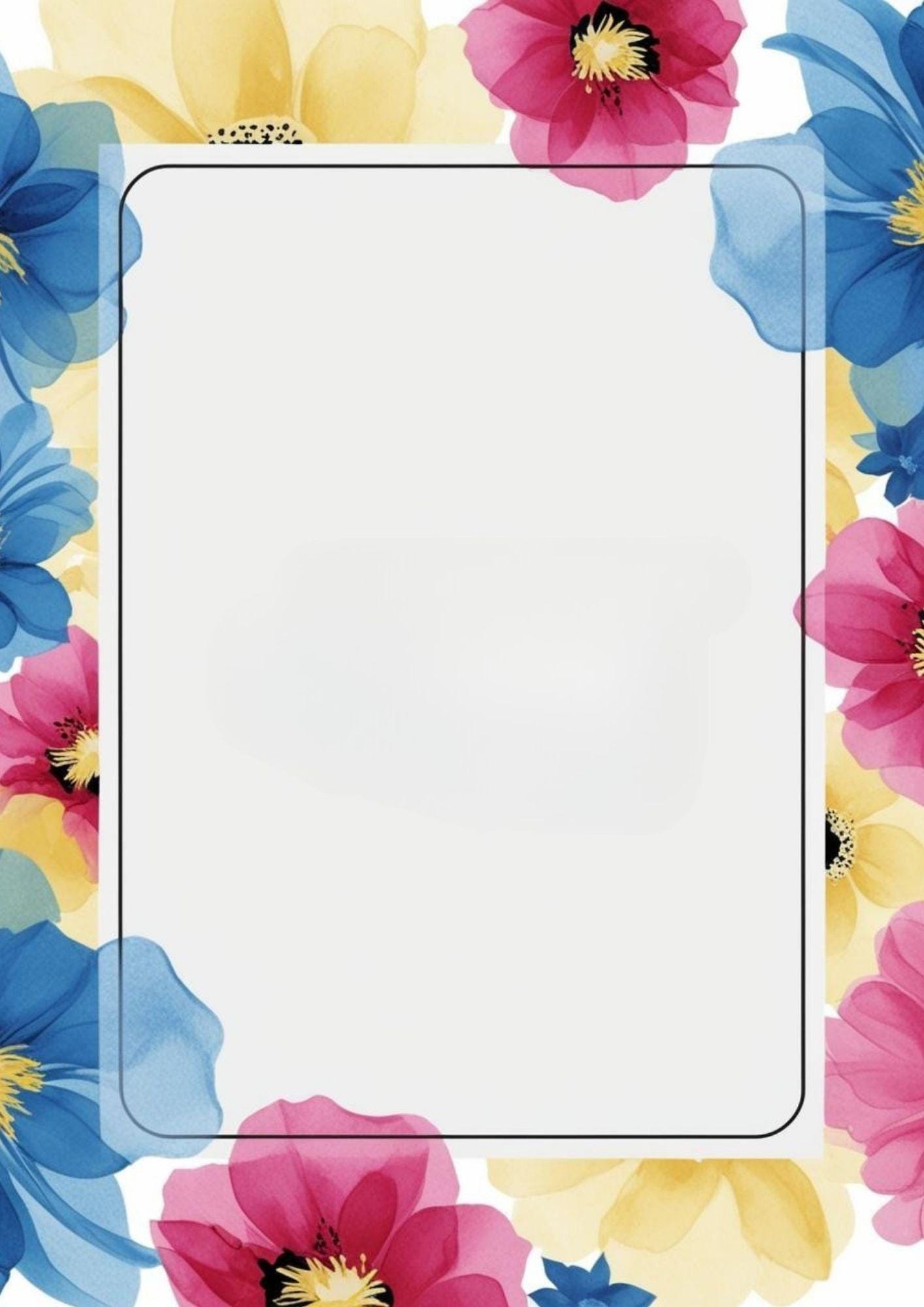 High-resolution Printable Floral Backgrounds in A4 Size. Perfect for ...