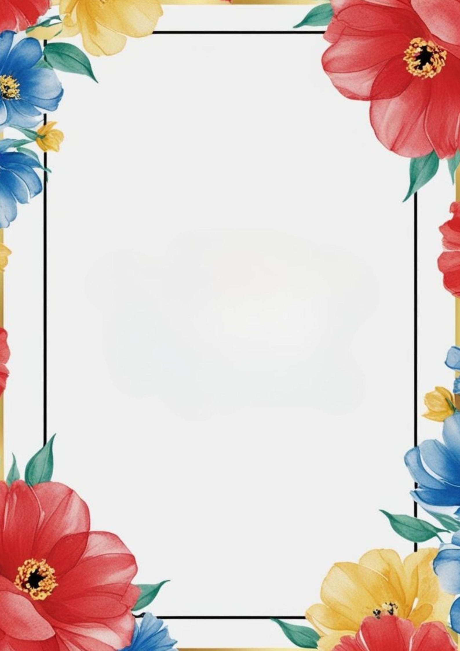 High-resolution Printable Floral Backgrounds in A4 Size. Perfect for ...