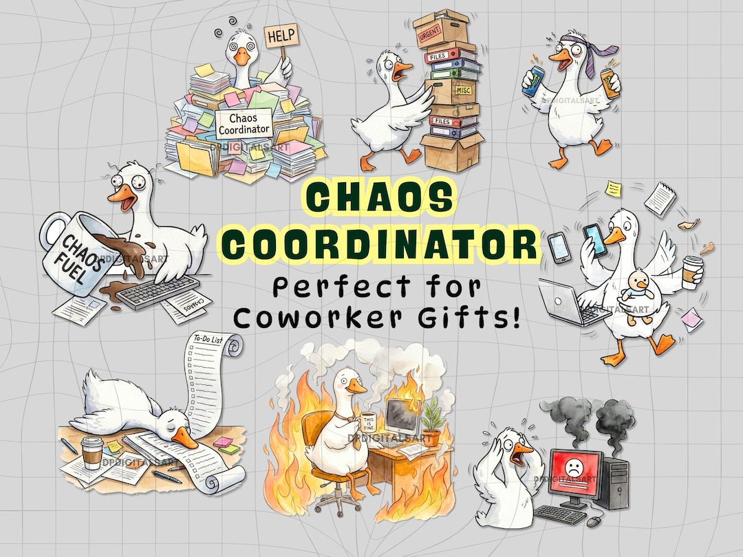 Funny Working Gifts, Corporate Humor Mug, Coworker Gift PNG, Chaos ...