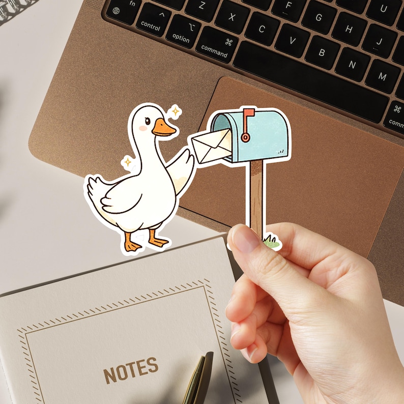 18 Cozy Postal Goose PNG Stickers, Happy Mail Clipart Bundle, Snail ...