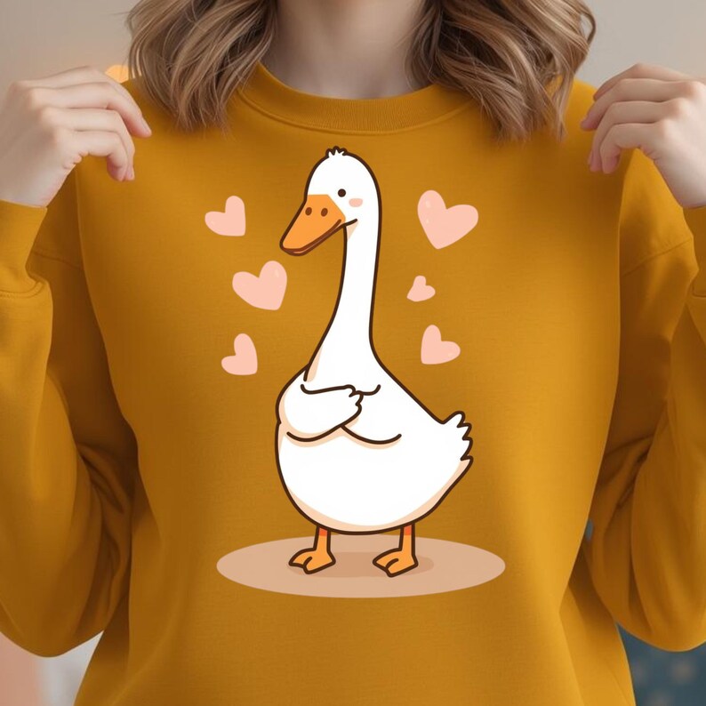 Self Love Goose Hug PNG, Silly Goose Valentine Shirt Design, Cozy Self ...