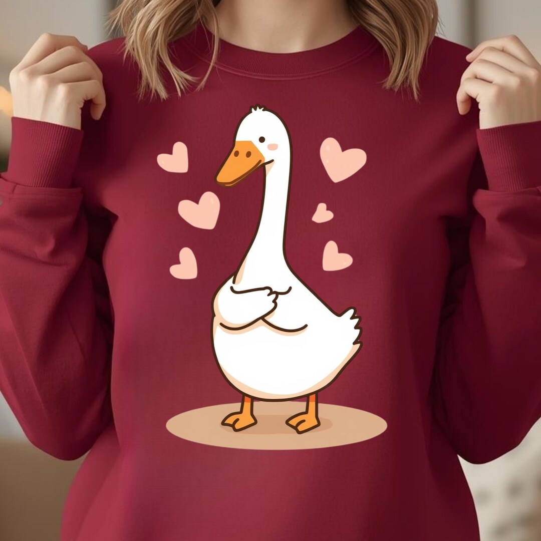 Self Love Goose Hug PNG, Silly Goose Valentine Shirt Design, Cozy Self ...