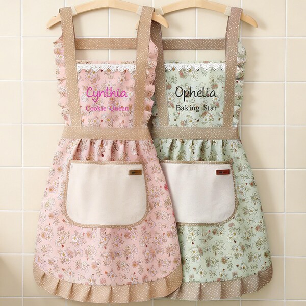 Frilly Womens Apron - Etsy UK