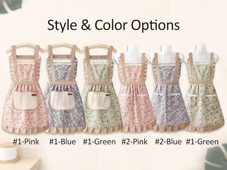 Personalized Apron for Women,custom Ruffle Aprons With Floral,baking ...